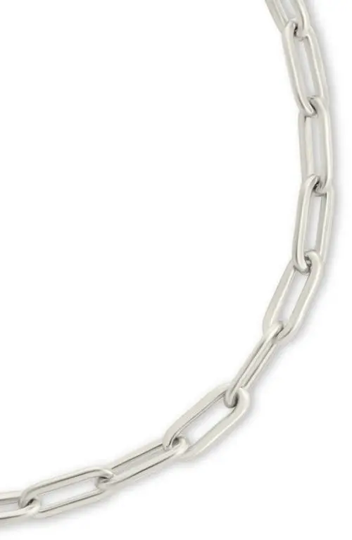 Sterling Forever Paper Clip Chain Bracelet - Silver