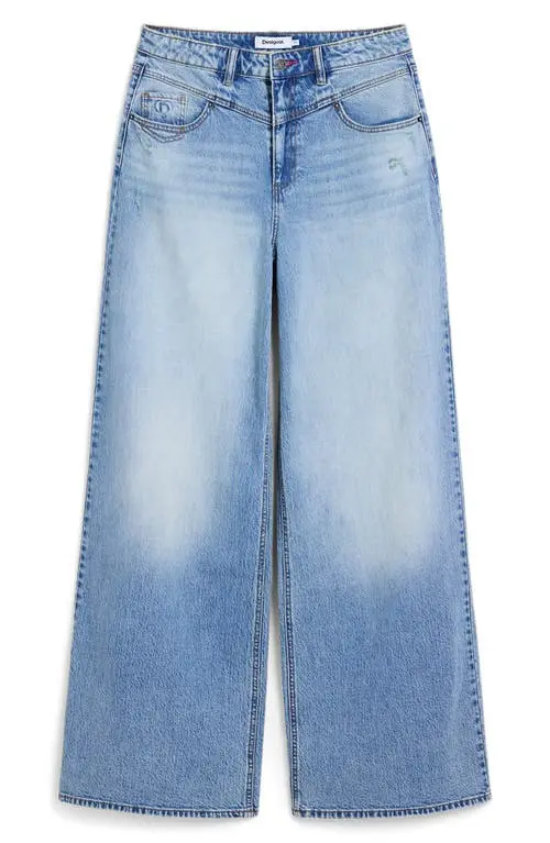 Desigual Shadow Pocket Wide-leg Jeans