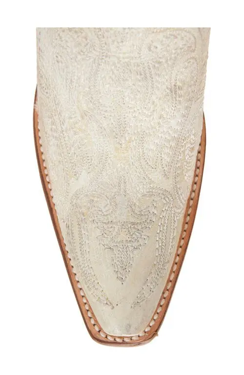 CORRAL Embroidered Western Boots - White
