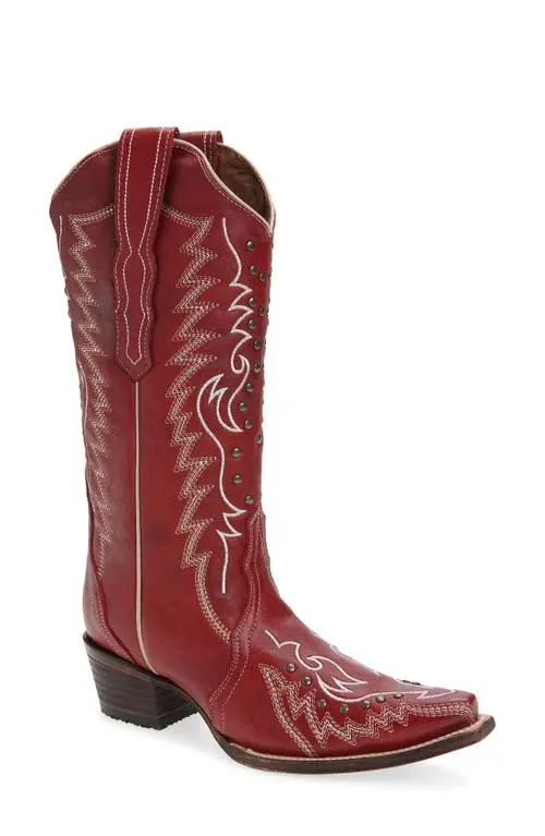 CIRCLE G Embroidered Studded Western Boots