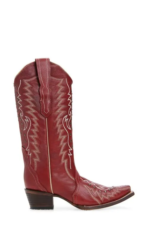 CIRCLE G Embroidered Studded Western Boots