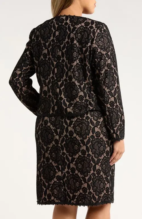 TAHARI ASL Bonded Lace Jacket