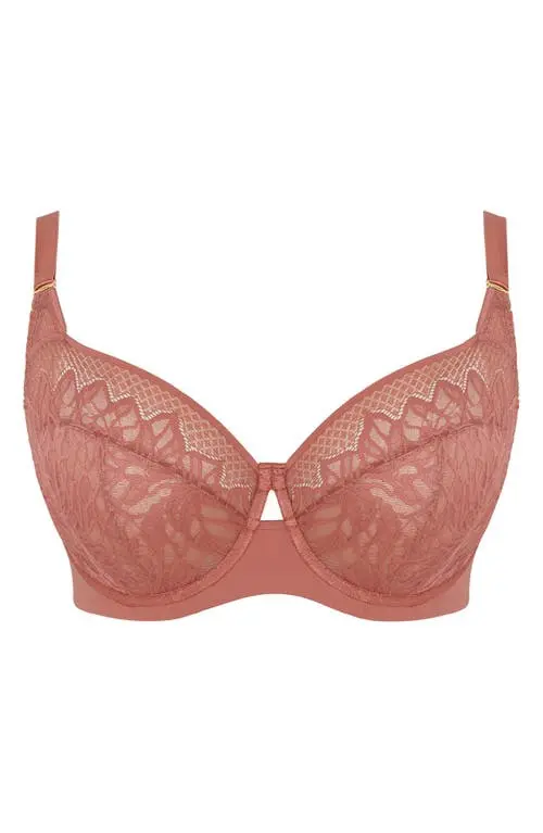 Panache Sophia Underwire Full Coverage Stretch Lace Bra - Sienna Rose