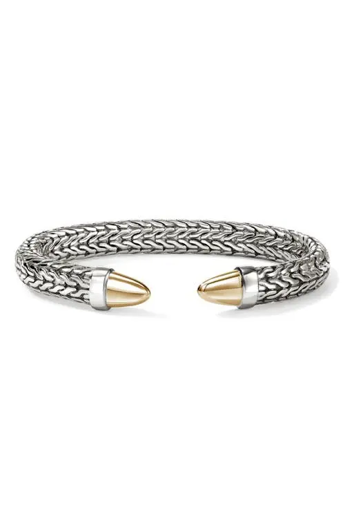 John Hardy Spear 50 Flex Cuff Bracelet - Silver And Gold