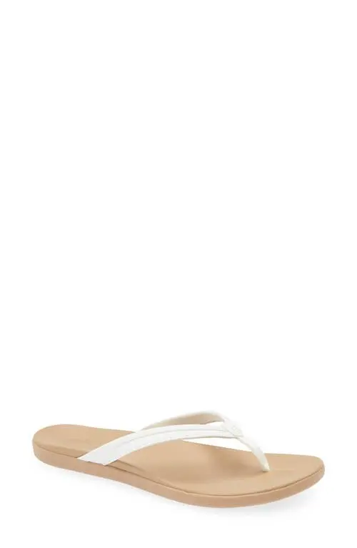 Olukai Ho'ōpio Mālua Flip-flop - Bright White/warm Sand