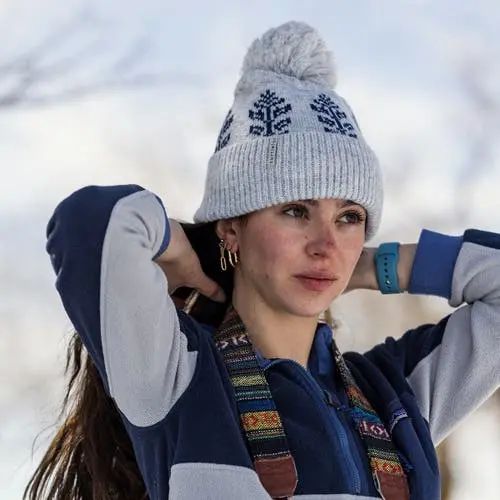 Turtle Fur Freya Pom Beanie - Ash