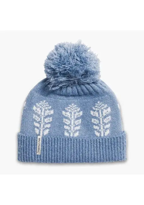 Turtle Fur Freya Pom Beanie - Dusk
