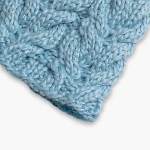 Turtle Fur Millie Wool Pom Beanie - Sky