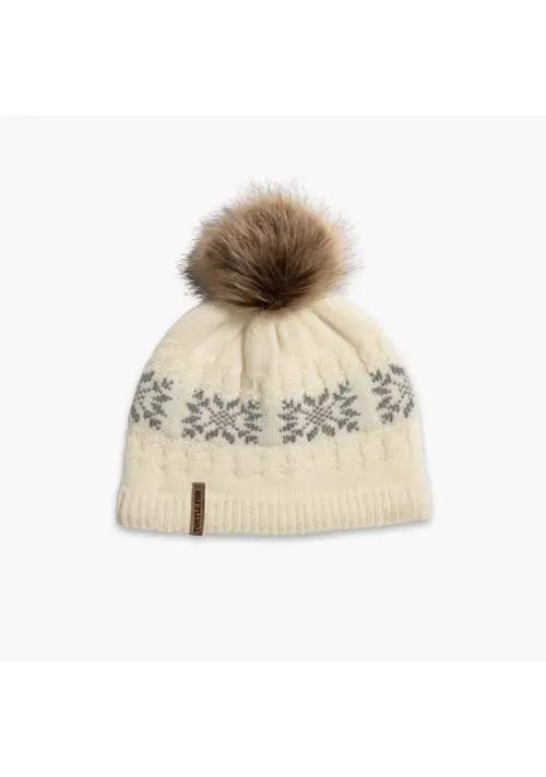 Turtle Fur Leira Wool Pom Beanie - White