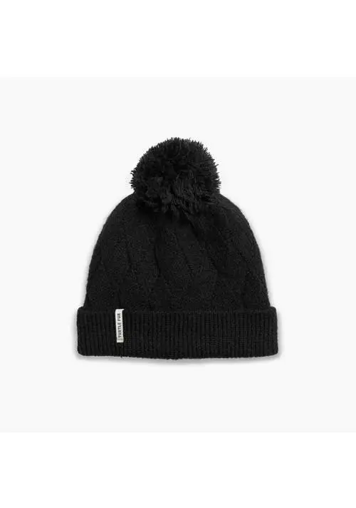 Turtle Fur Victoria Pom Beanie - Black