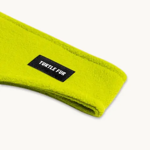 Turtle Fur Bang Band Fleece Headband - Bright Lime