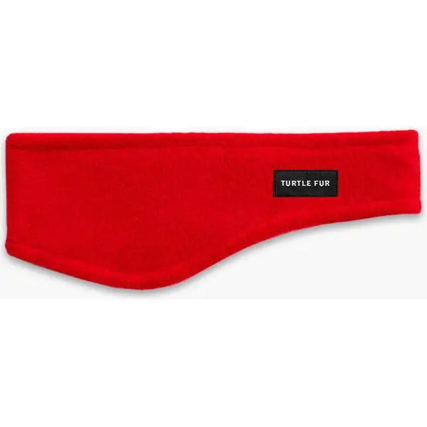 Turtle Fur Bang Band Fleece Headband - Red