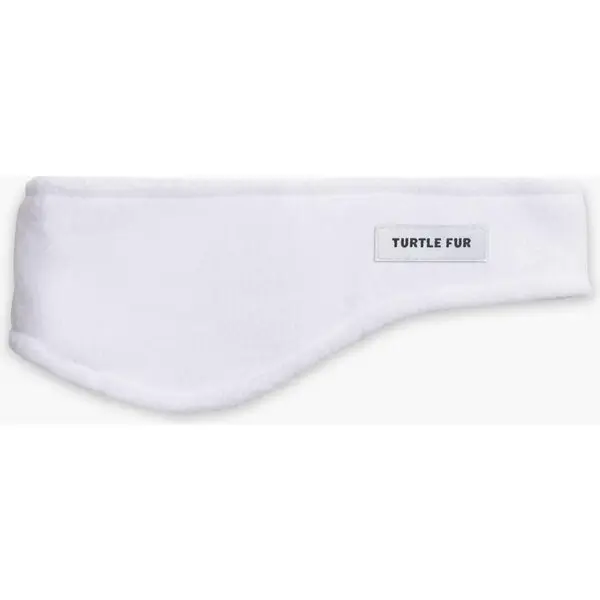 Turtle Fur Bang Band Fleece Headband - White