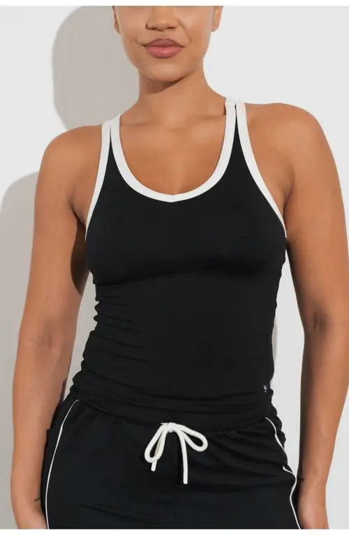 VITALITY Motive Racer Tank - Midnight Contrast
