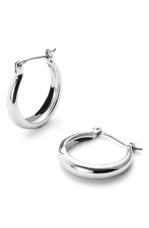 ANA LUISA Endless Hoop Earrings - Silver