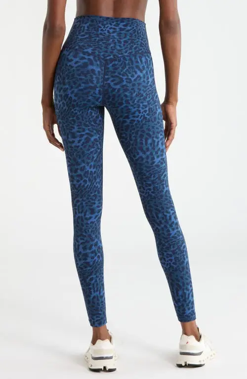MPG Print Sculpt Leggings - Navy Blazer Leopard