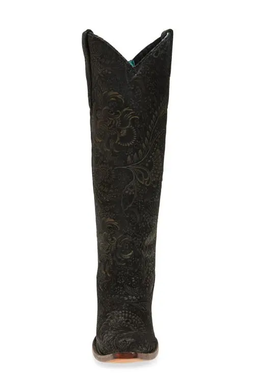 CORRAL Floral Knee High Western Boot