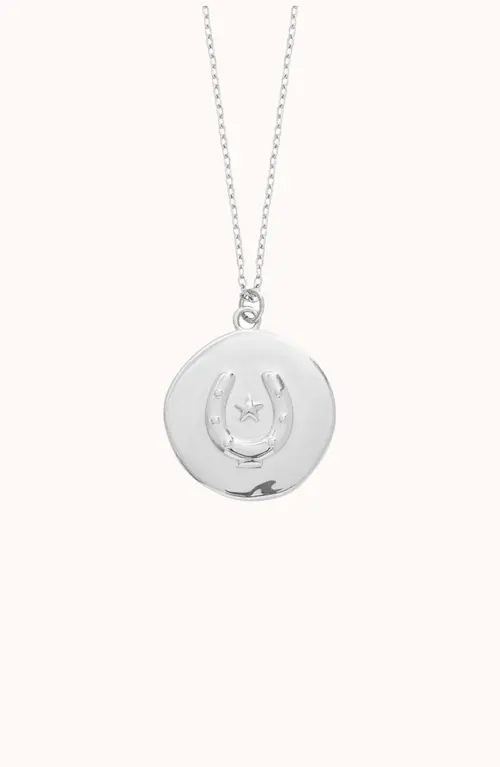 JOIANA JEWELRY Lucky Coin Pendant Necklace - Silver