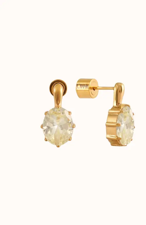 JOIANA JEWELRY Romy Zirconia Stud Drop Earrings - Lemon /gold