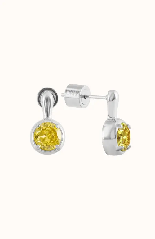 JOIANA JEWELRY Stud Earrings - Honey/white Silver