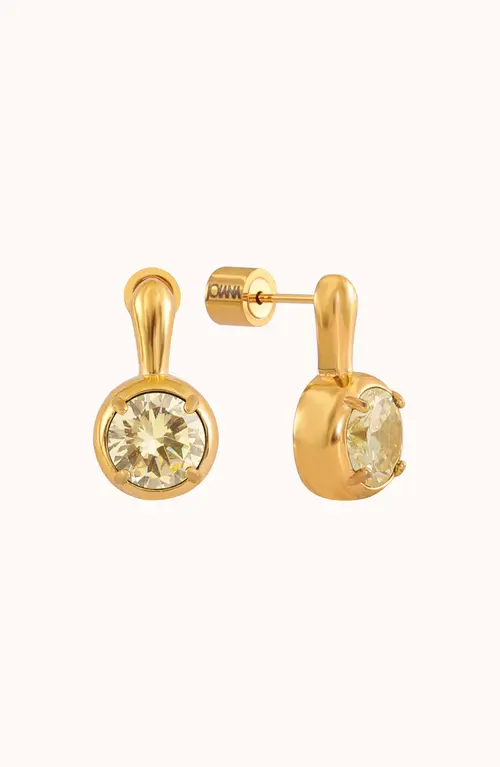 JOIANA JEWELRY Stud Earrings - Lemon/gold/8mm