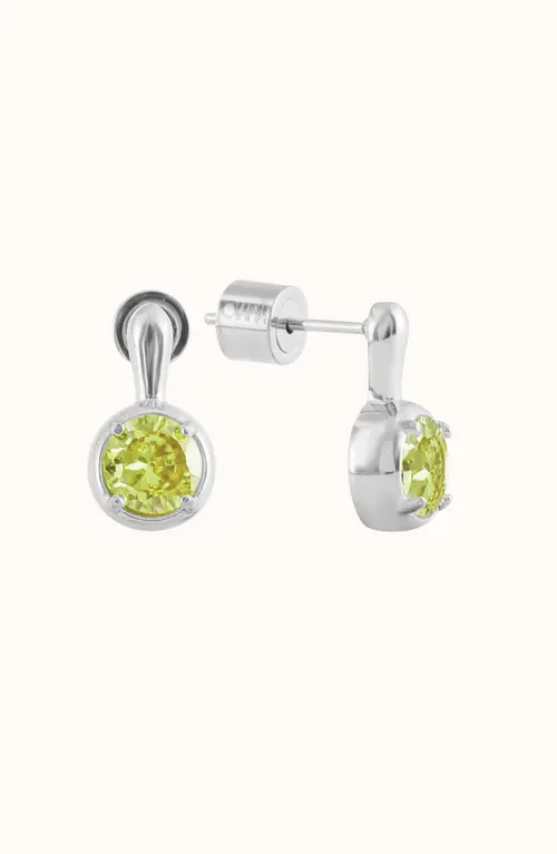 JOIANA JEWELRY Stud Earrings - Lime/white Silver