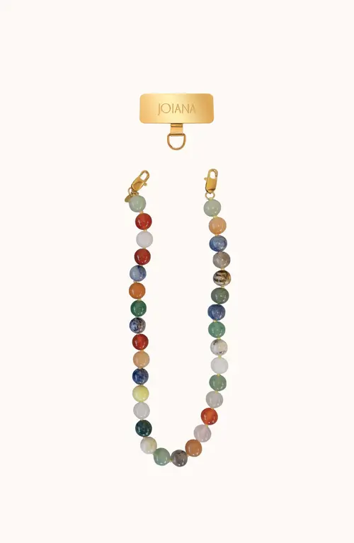 JOIANA JEWELRY Phone Strap With 18k Gold-plated Clasp - Colour Agate