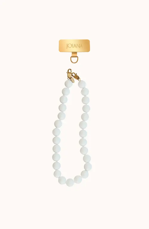 JOIANA JEWELRY Phone Strap With 18k Gold-plated Clasp - Milky