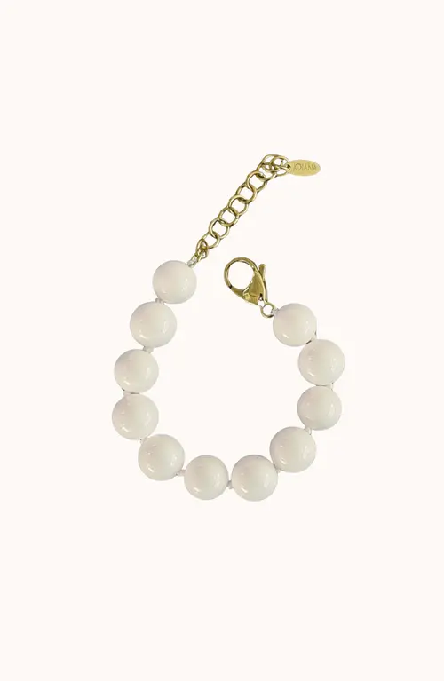JOIANA JEWELRY Mello Stone Beaded Bracelet - Milky