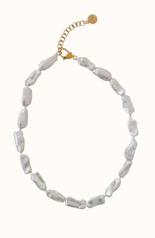 JOIANA JEWELRY Biwa Necklace - Pearl
