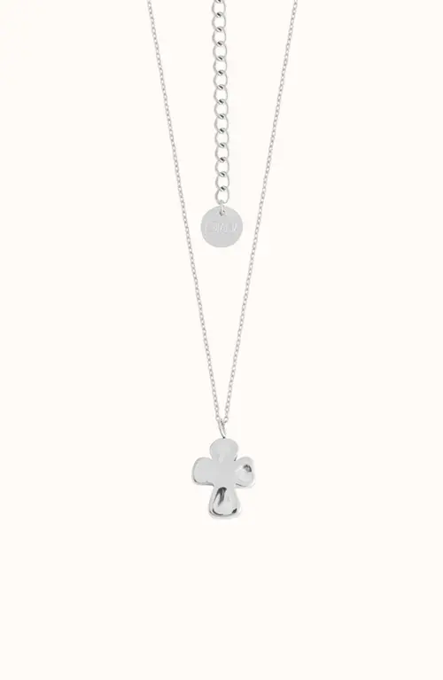 JOIANA JEWELRY Haven Cross Necklace - White Silver