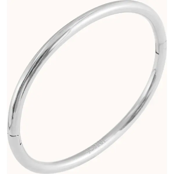 JOIANA JEWELRY Classic Slim Bangle - White Silver