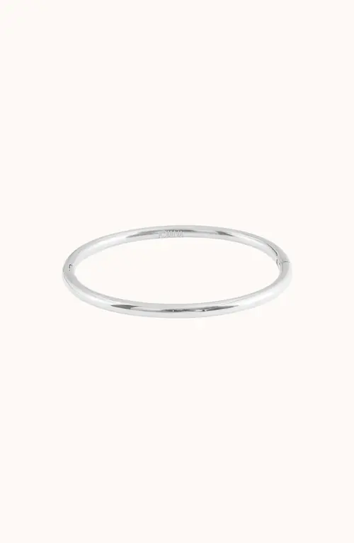 JOIANA JEWELRY Classic Slim Bangle - White Silver