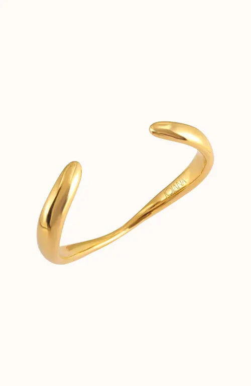 JOIANA JEWELRY Curved Cuff Bracelet - Gold