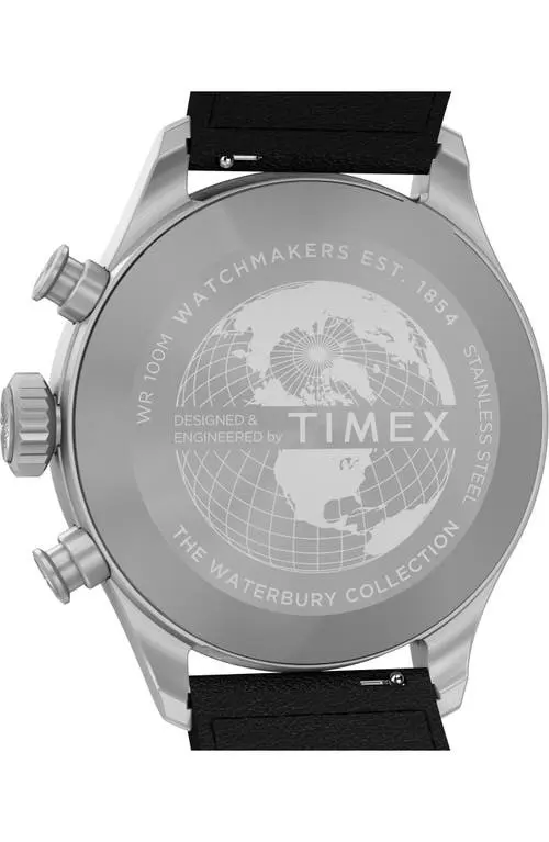 TIMEX® Waterbury Ace Chronograph Strap Watch
