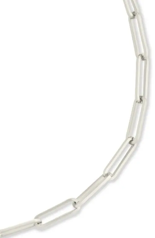 Sterling Forever Paper Clip Chain Link Bracelet - Silver
