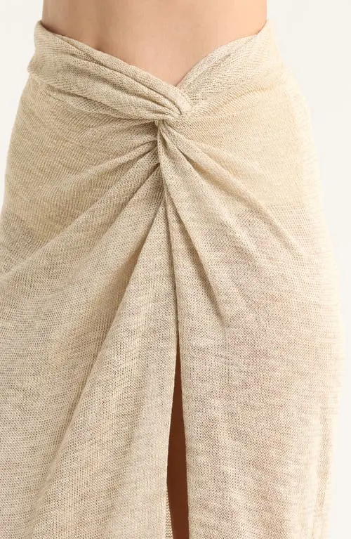 Elan Cover-up Maxi Skirt - Beige