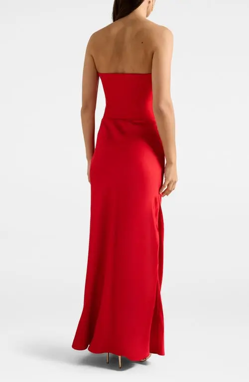 EVER NEW Isra Draped Waist Strapless Gown
