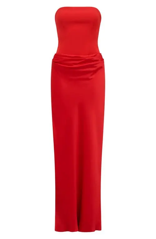 EVER NEW Isra Draped Waist Strapless Gown