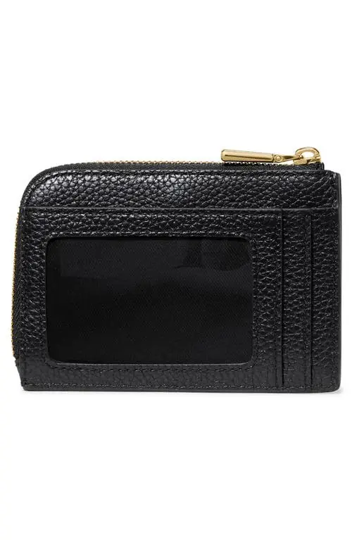 Kate Spade New York Mini Pebble Leather Zip Card Case - Black