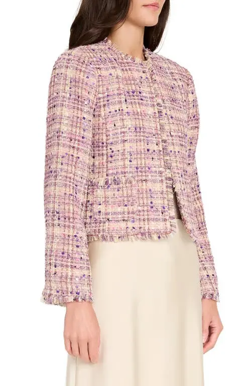 TAHARI ASL Bouclé Crop Jacket