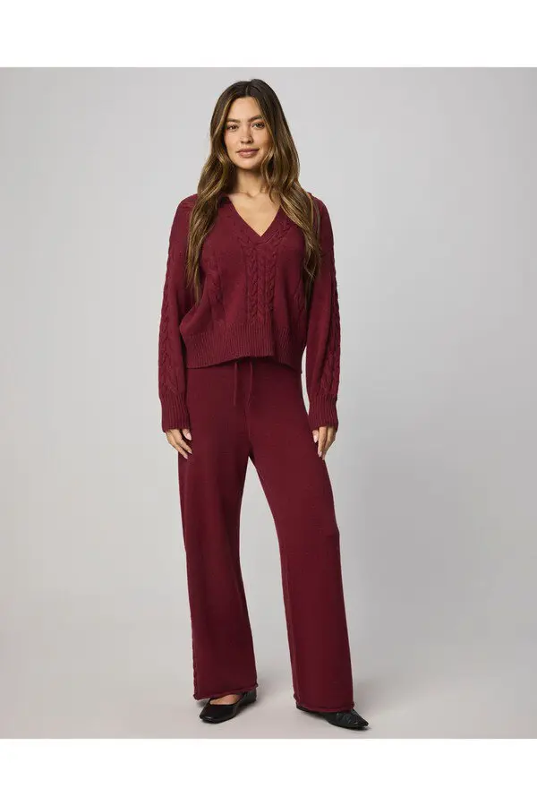 Splendid The Jet Set Sweater Pant - Natural