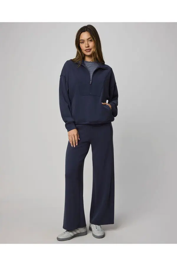 Splendid Scubasoft Wide Leg Pant - Black