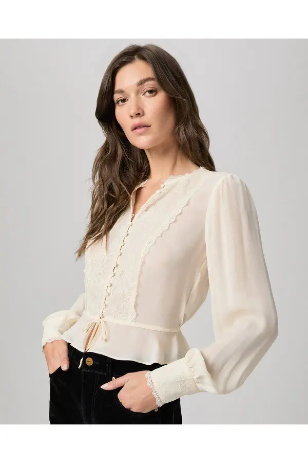 Paige Britt Blouse - White
