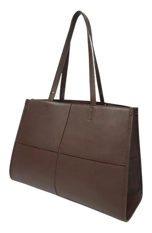 ORYANY Leather Shopper Bag - Espresso