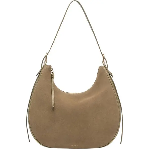 ORYANY Lauren Leather Shoulder Bag - Light Khaki