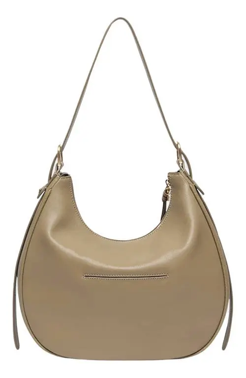 ORYANY Lauren Leather Shoulder Bag - Light Khaki