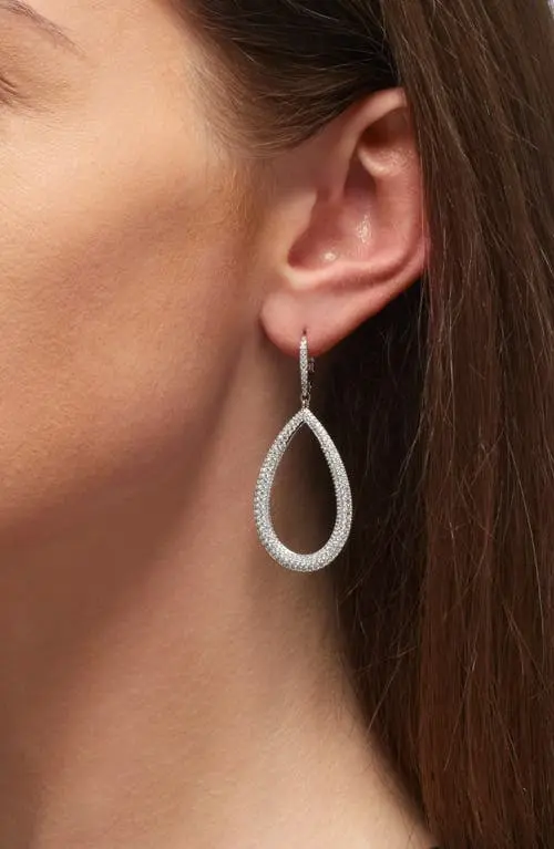 Nadri Crushed Teardrop Earrings