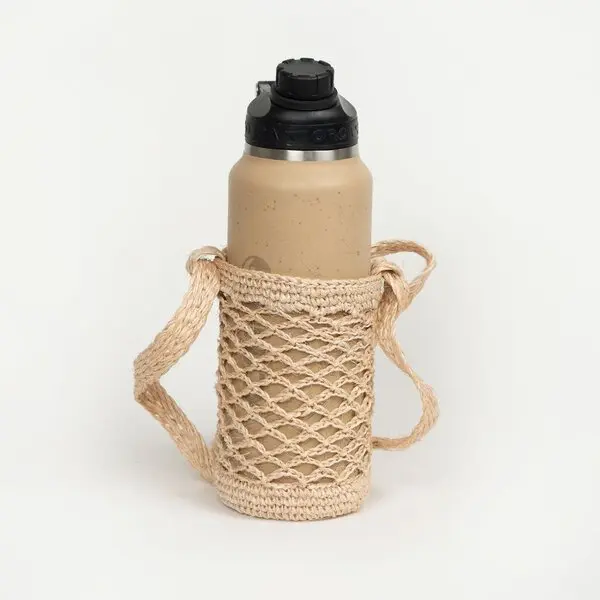 MINGA Jessy Water Bottle Holderplant Fiber Strap - Natural