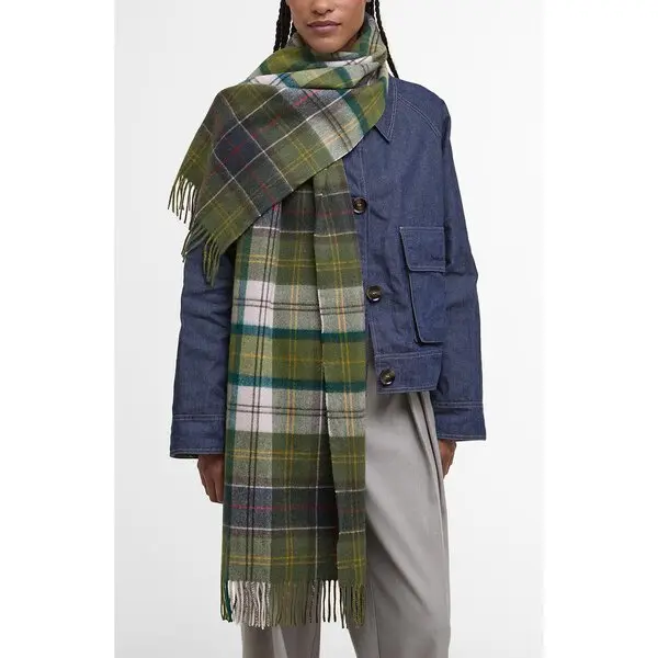 Barbour Serena Tartan Lambswool Scarf - Classic/ancient
